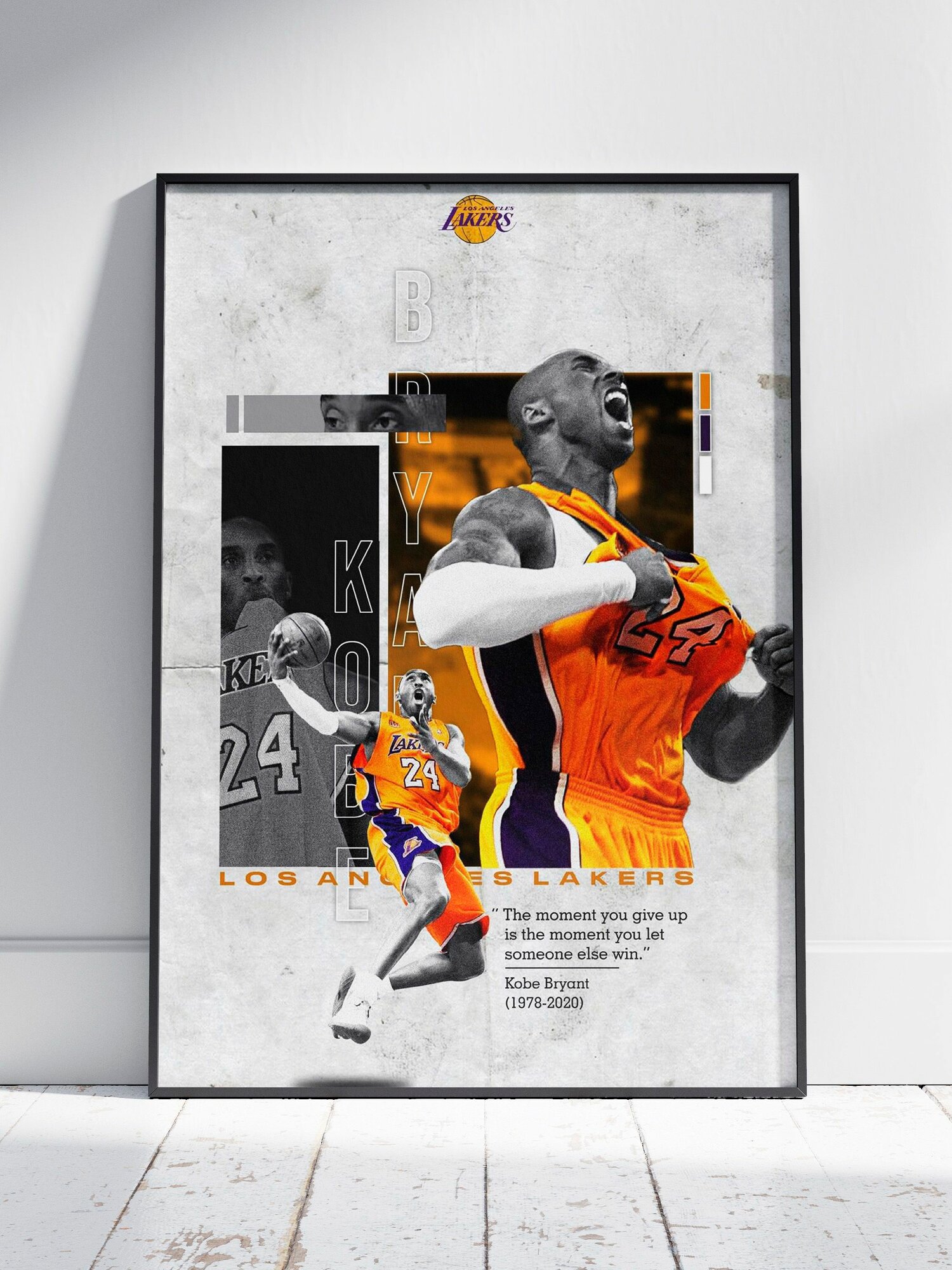 Плакат на стену для интерьера Коби Брайант (Kobe Bryant 32) - Постер по спорту и физической активности формата A3 (30x42 см)