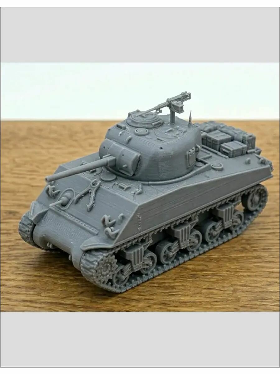 Фигурка "US Sherman Tank WW2" 3D печать из пластика