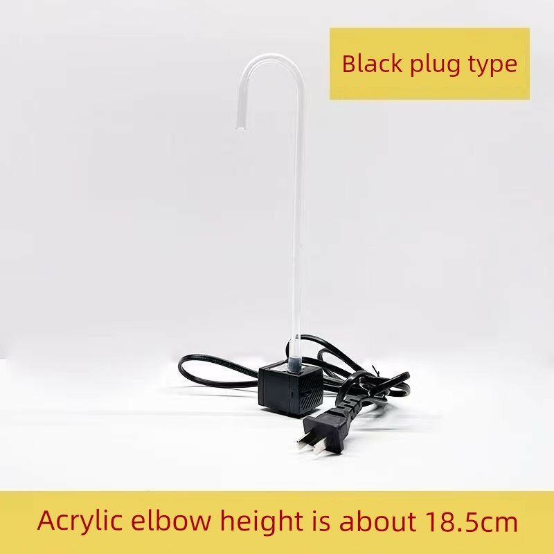 USB-насос для воды, мини-поилка для кошек, циркуляционный погружной насос для домашних животных Черная заглушка +