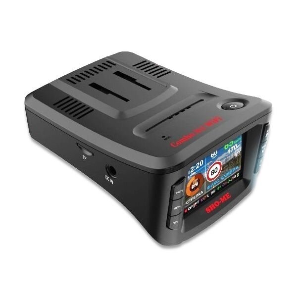 Видеорегистратор Sho-Me Combo №1 WiFi, 2304x1296, 2.31", GPS/ГЛОНАСС, Wi-Fi, G-сенсор, датчик движения, GPS-информатор