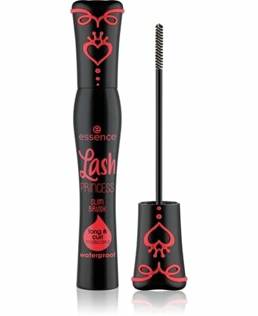 Тушь для ресниц Essence Lash PRINCESS Slim Brush, черный, водостойкая, удлиняющая, 12 мл