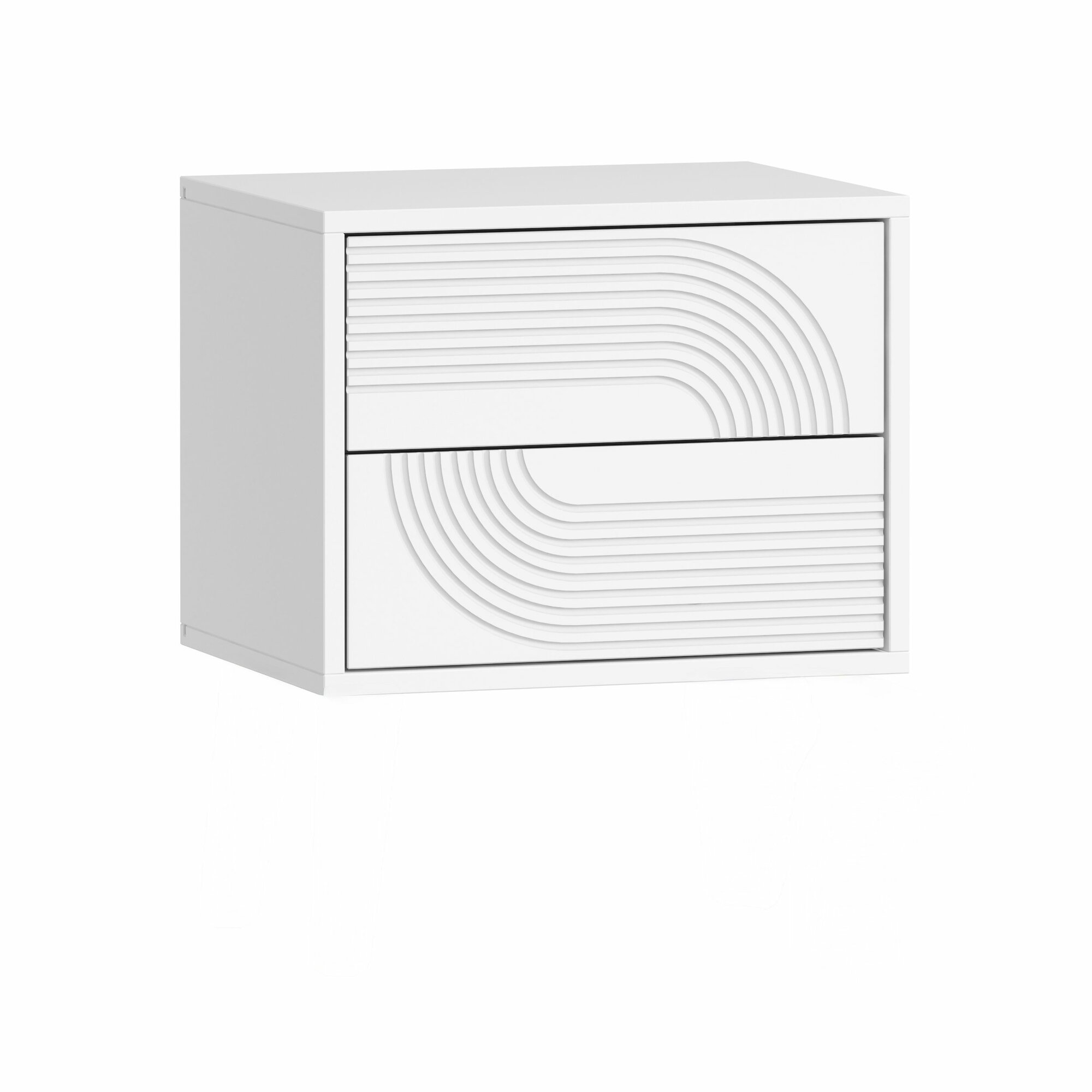 Тумба LUXUS, подвесная, 45 см x 35 см x 35 см, ЛДСП, МДФ, белый