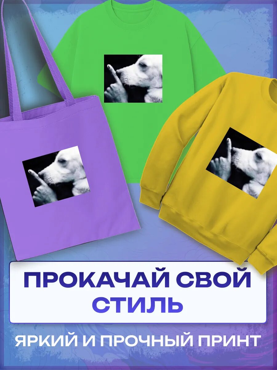Термонаклейка dog meme — фото 1