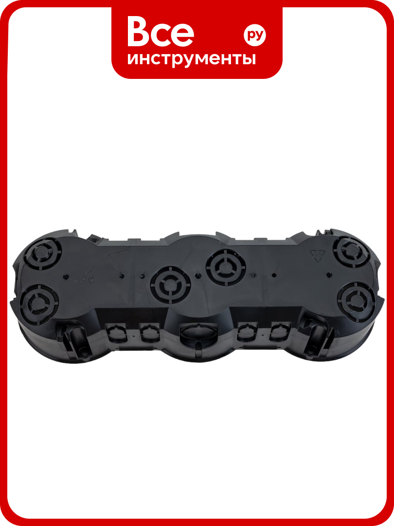 Установочная коробка IEK КМ40009 3х местная для твердых стен 212х70х45 с саморезами