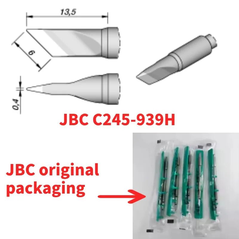 Жало паяльника JBC C245-939/939H для паяльной станции CDB 1 шт.