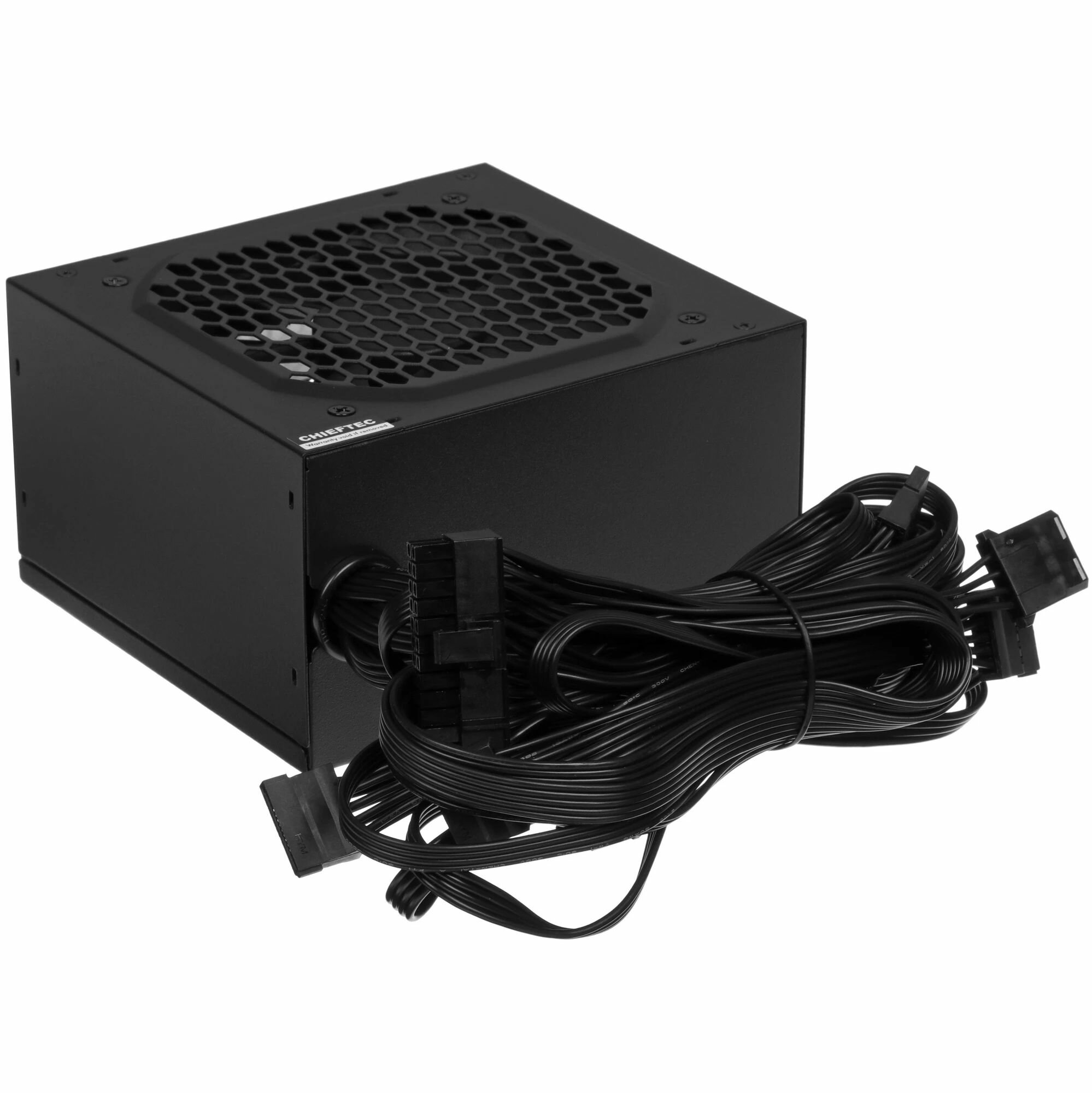 Блок питания Chieftec EON 80 Plus Standart (ZPU-400S) черный - ATX 20+4 пин, 4 pin + 4 pin CPU, 4 SATA, 1 x 6+2 pin PCI-E