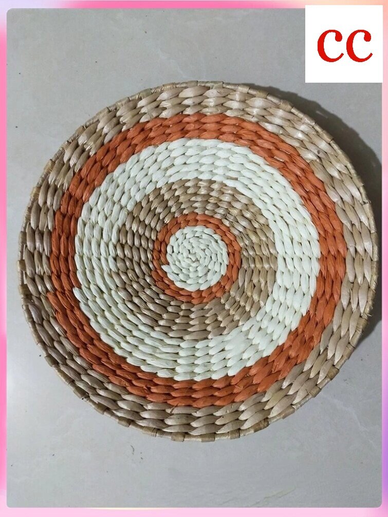 Соломенная тарелка ручной работы diameter 25cm, 1