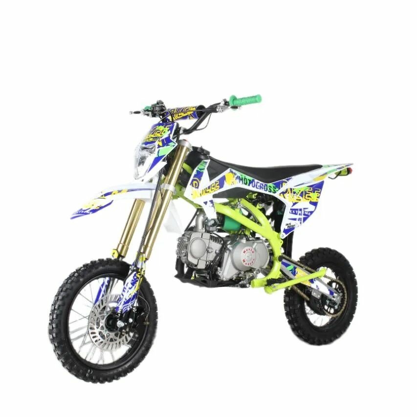 Питбайк RIZEE 125 14/12 DB11-AE CLASSIC+ цвет огненный закат (125см3, электрост, фара, приб. панель)