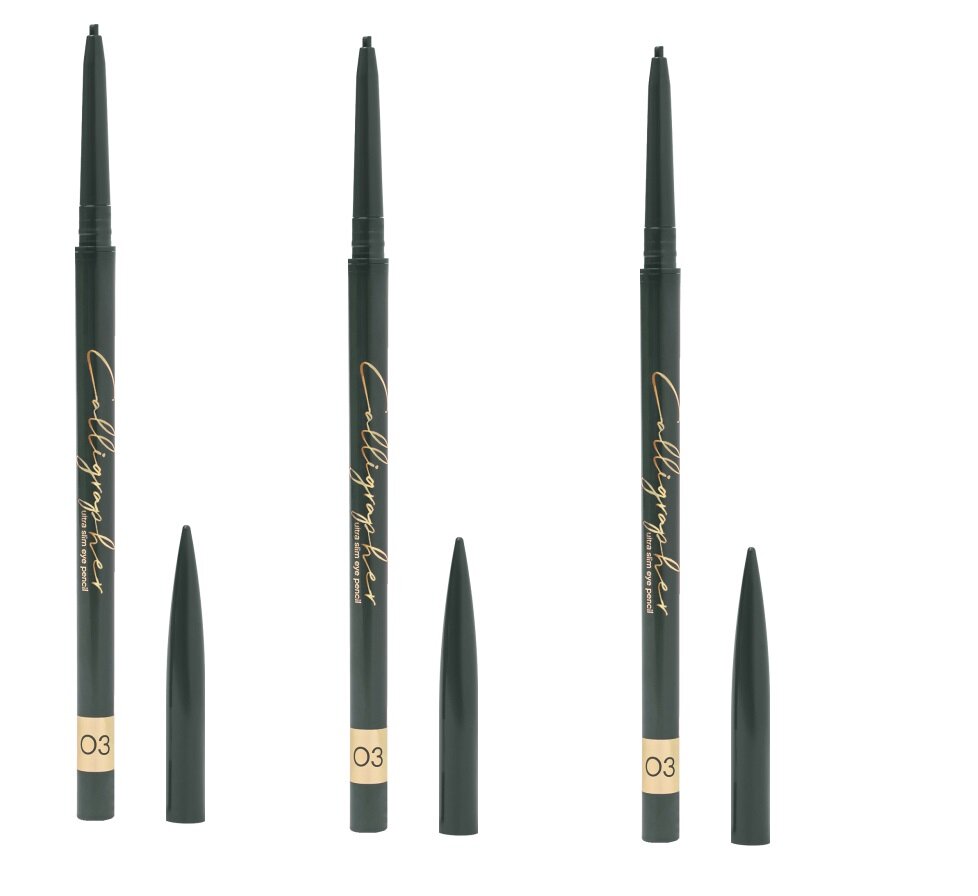 Ультратонкий карандаш для глаз Vivienne Sabo Eyeliner ultra fin “Calligrapher” тон 03 3шт