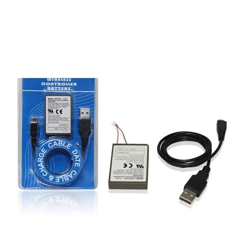 Аккумулятор для геймпада (джойстика) PS3 1800 mah, 3.7v + кабель зарядки