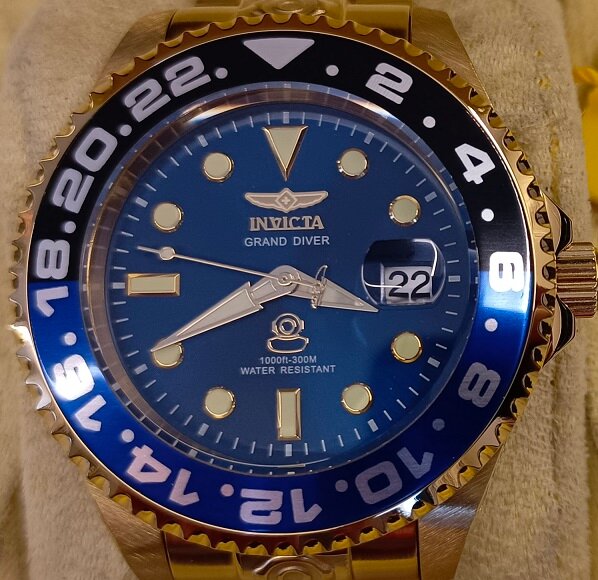 Наручные часы INVICTA Pro Diver, золотистый — фото 1