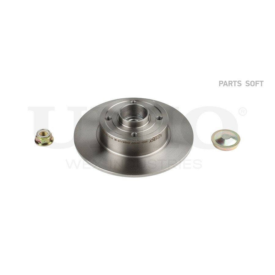 UNIO BRD-20127 Диск тормозной задний Nissan Note (E11, NE11) 06-, Renault Megane I, II 03-, Clio III 05-