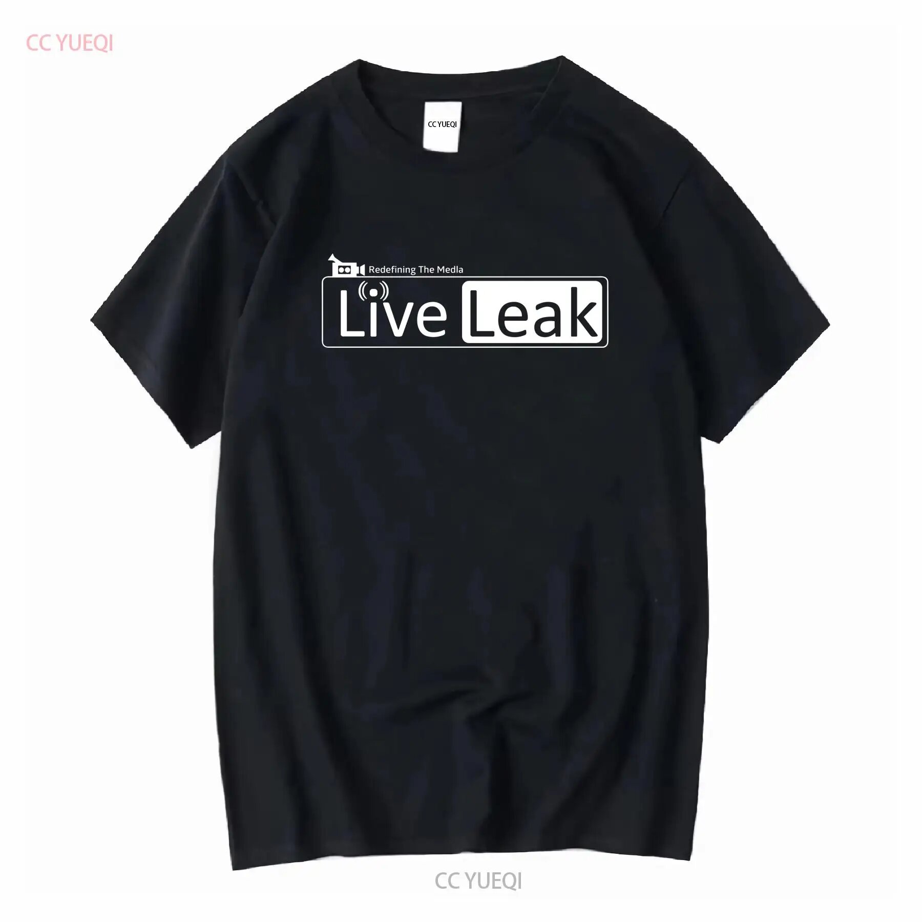 Черная футболка LiveLeak хлопок, XXL