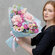 Букет живых цветов Flor-Pro Flowers из роз и эустом "Шепот музы"