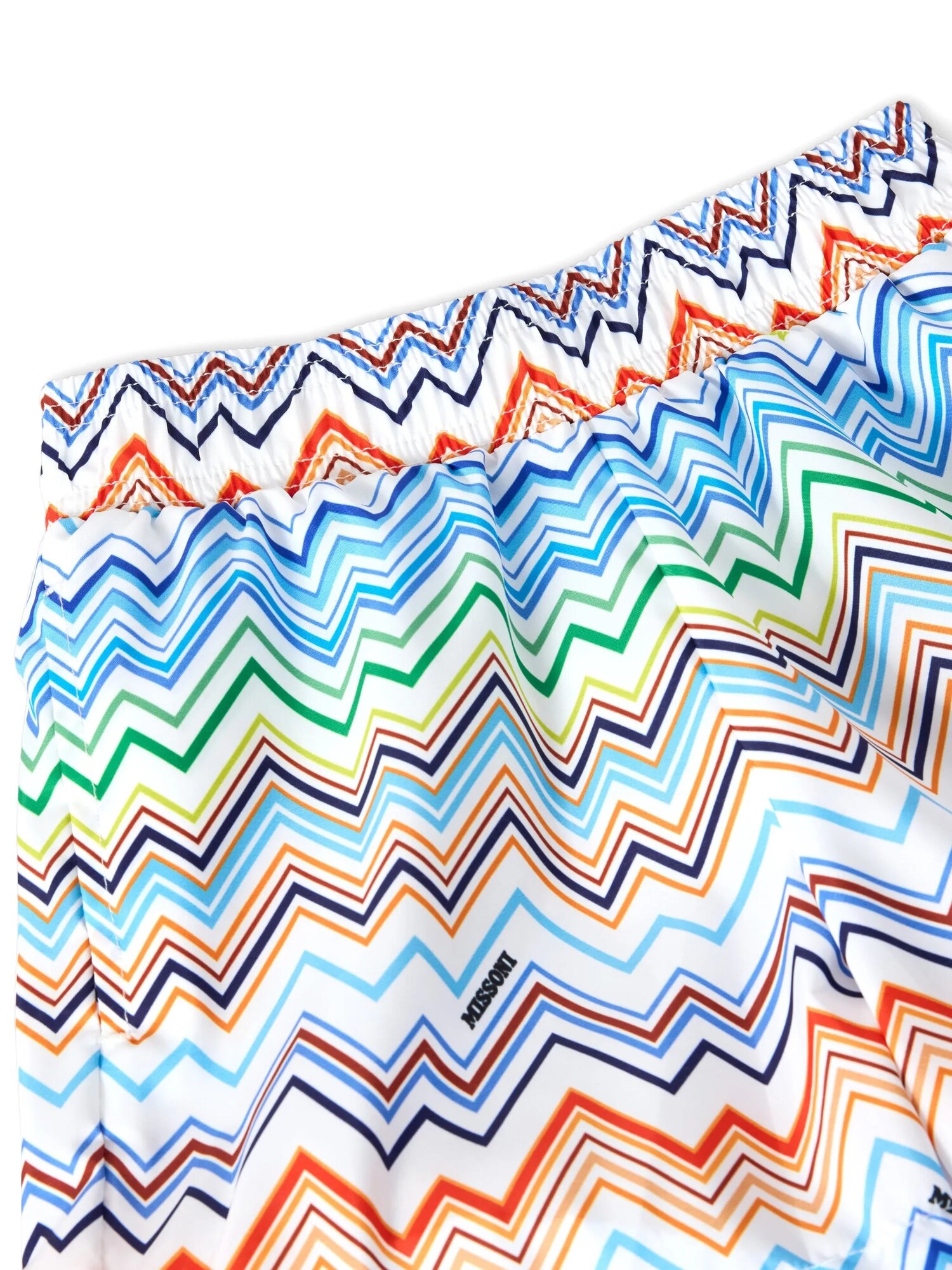 Шорты для плавания Missoni Zigzag-print swim shorts, размер 128, Синий принт — фото 1