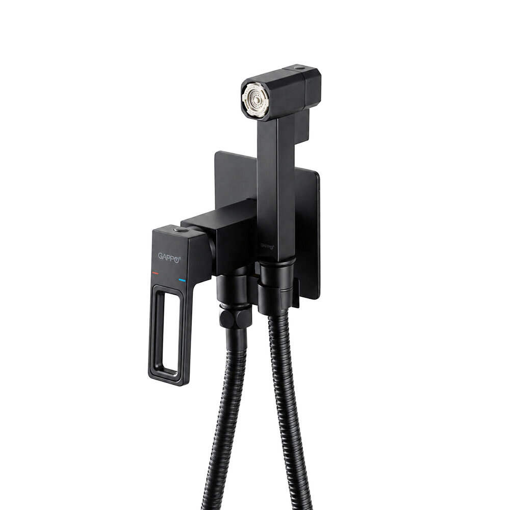 Гигиенический душ со смесителем GAPPO G7217-16, черный