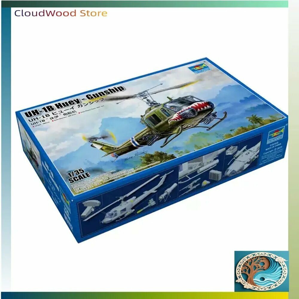 Премиум вертолет UH1B Хьюи от Trumpeter в масштабе 1/35-усиленная упаковка