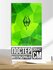 Постер на стену Skyrim green poly