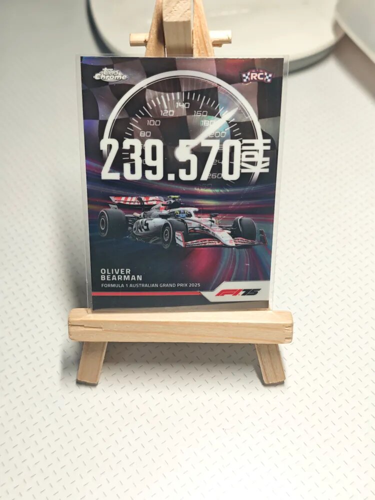 Карточка Topps Chrome F1 Racing Car Collection Carter