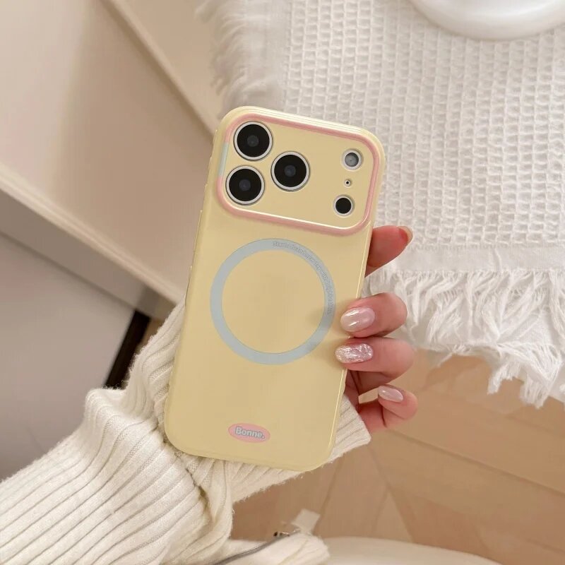 Чехол для iPhone 17 Pro Yellow B с MagSafe