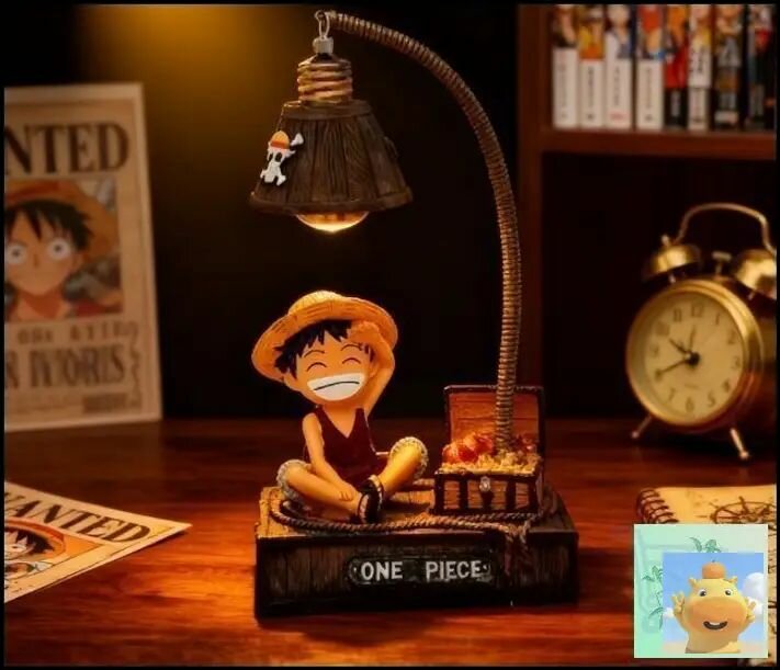 Светодиодная декоративная лампа в виде фигуры Монки Д Луффи из аниме One Piece, ночник для детской комнаты