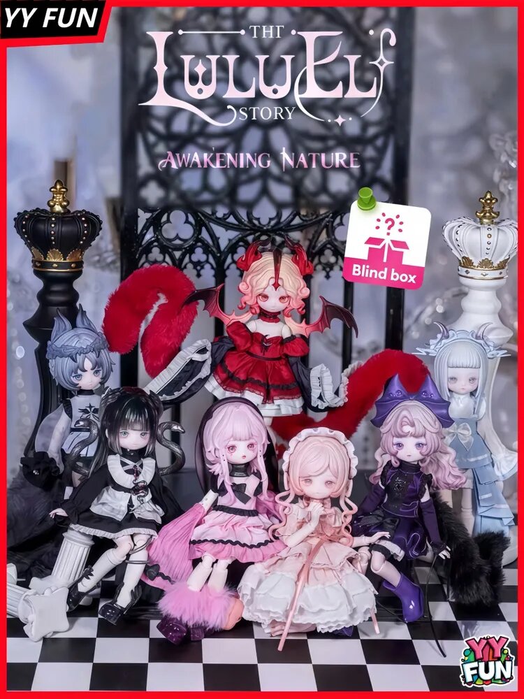 Коллекционная кукла шарнирная LULU ELF AWAKENING NATURE Series, случайная фигурка 1 шт/Blind Box подарок подруге, BJD 1/8 DOLL