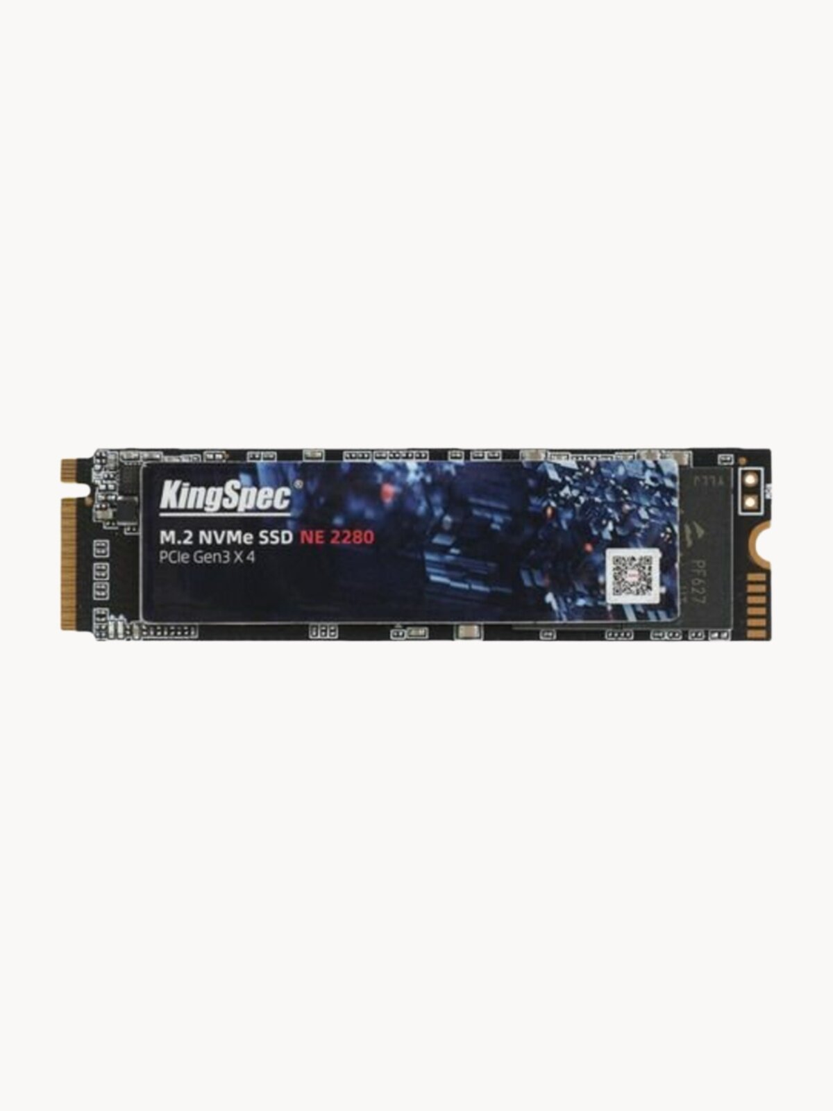 SSD накопитель KINGSPEC NE-128 128ГБ, M.2 2280, PCIe 3.0 x4, NVMe, M.2