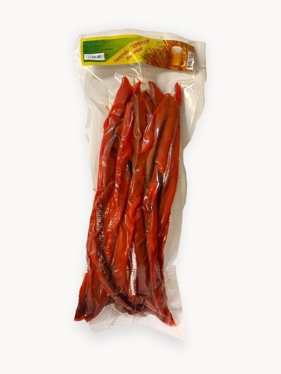 Горбуша вяленая, палочки, 1 кг, для большой компании к пенному.