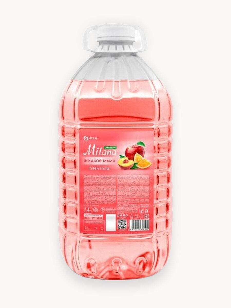 Жидкое мыло Grass Milana Эконом Fresh Fruits, 5 л