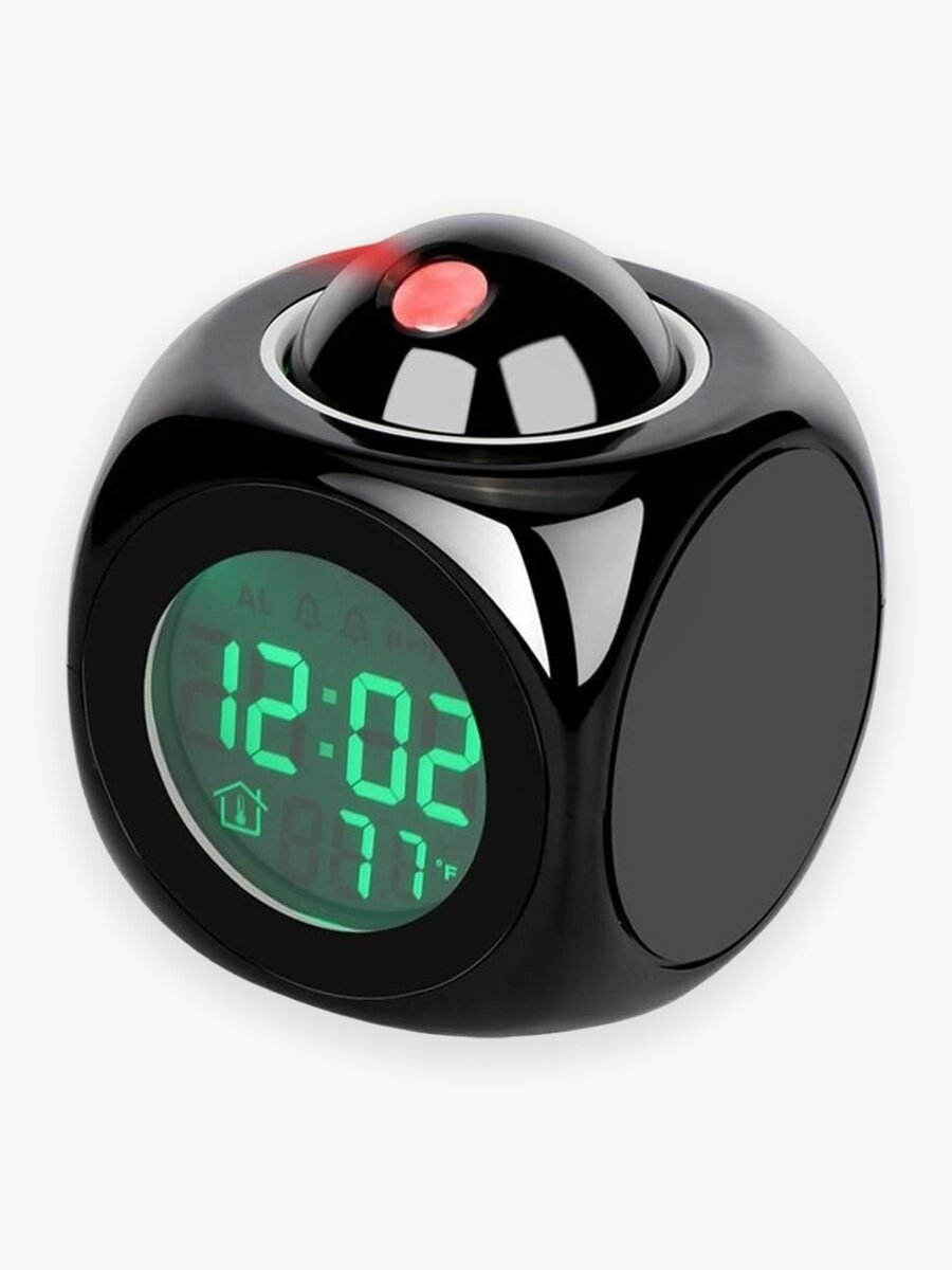 Новый многофункциональный проекционный будильник с голосовым будильником