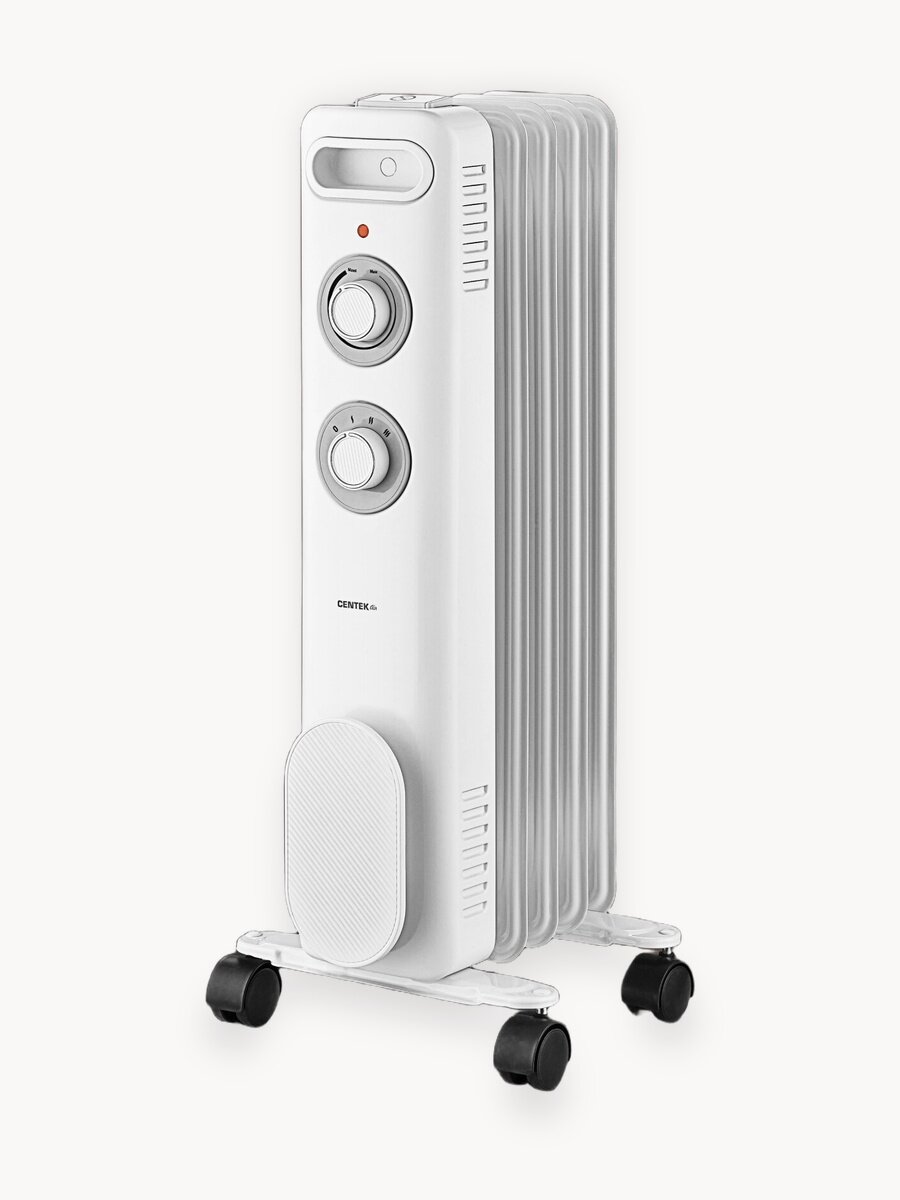 Масляный обогреватель Centek CT-6230-5: 1000Вт, 15м2, 3 режима, защита от перегрева