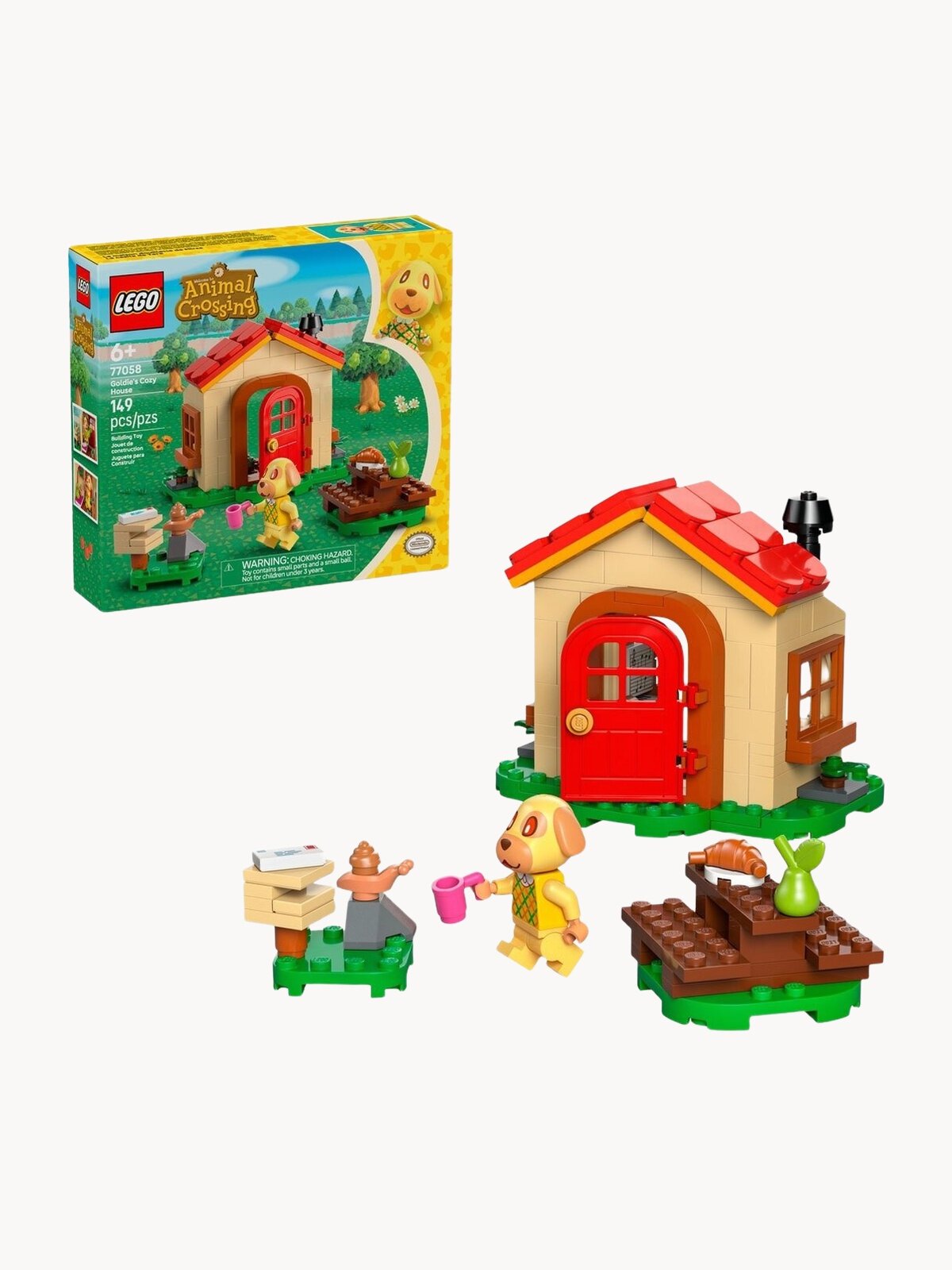 Конструктор LEGO Animal Crossing 77058 Уютный домик Голди, 149 дет.
