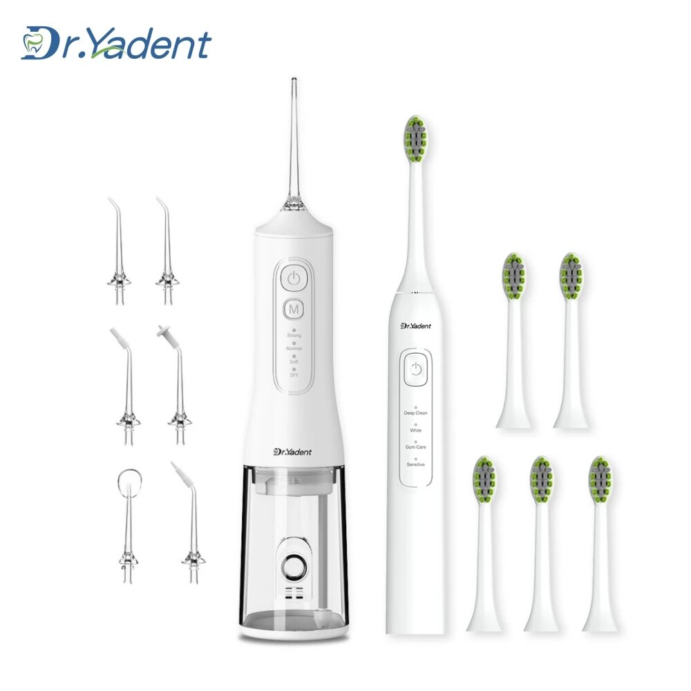 Dr.Yadent YD05+YD06 Электронная зубная щетка и ирригатор YD06WHITE-YD05WHITE