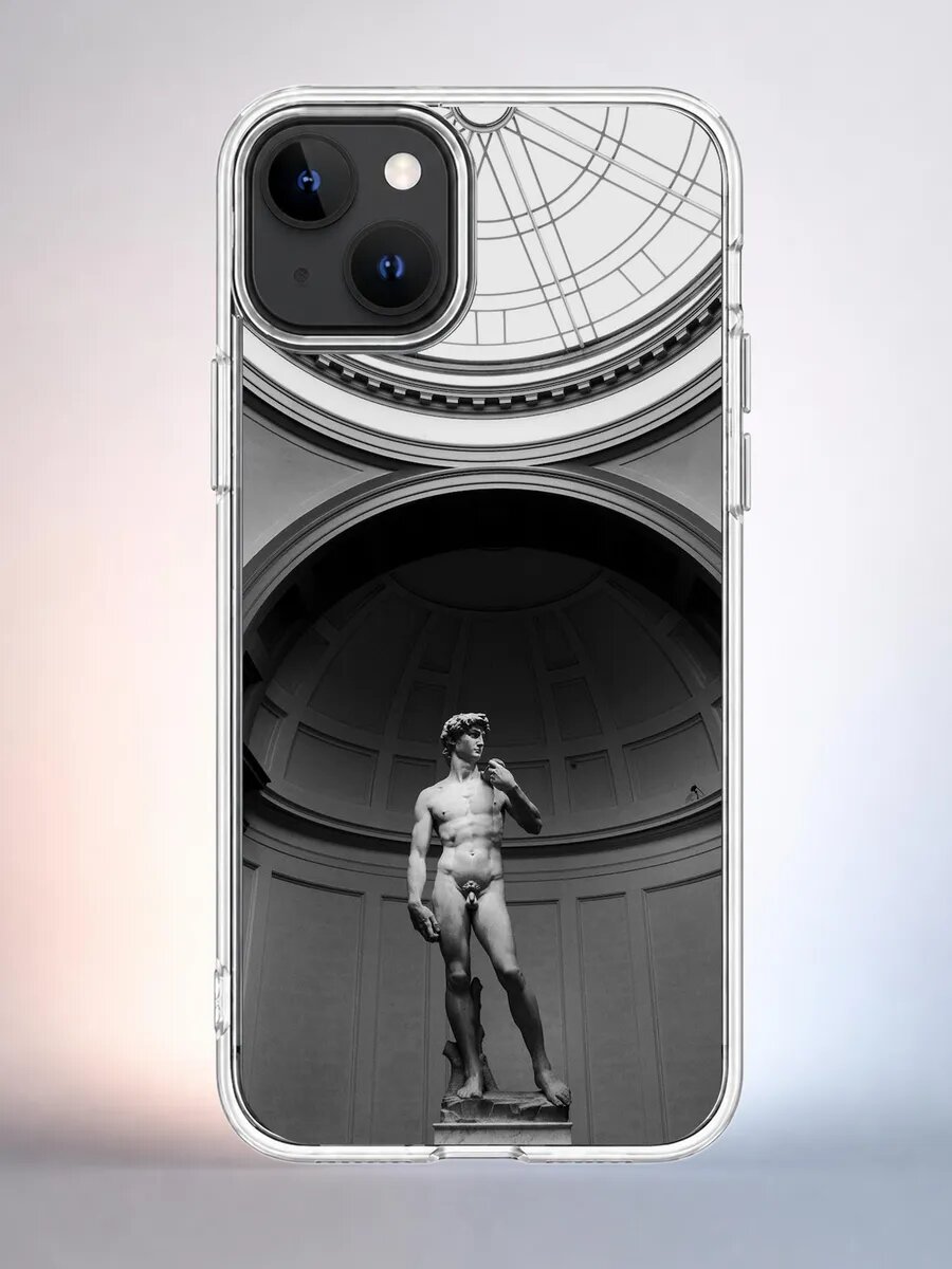 Чехол iPhone 13 статуя в ротонде силиконовый