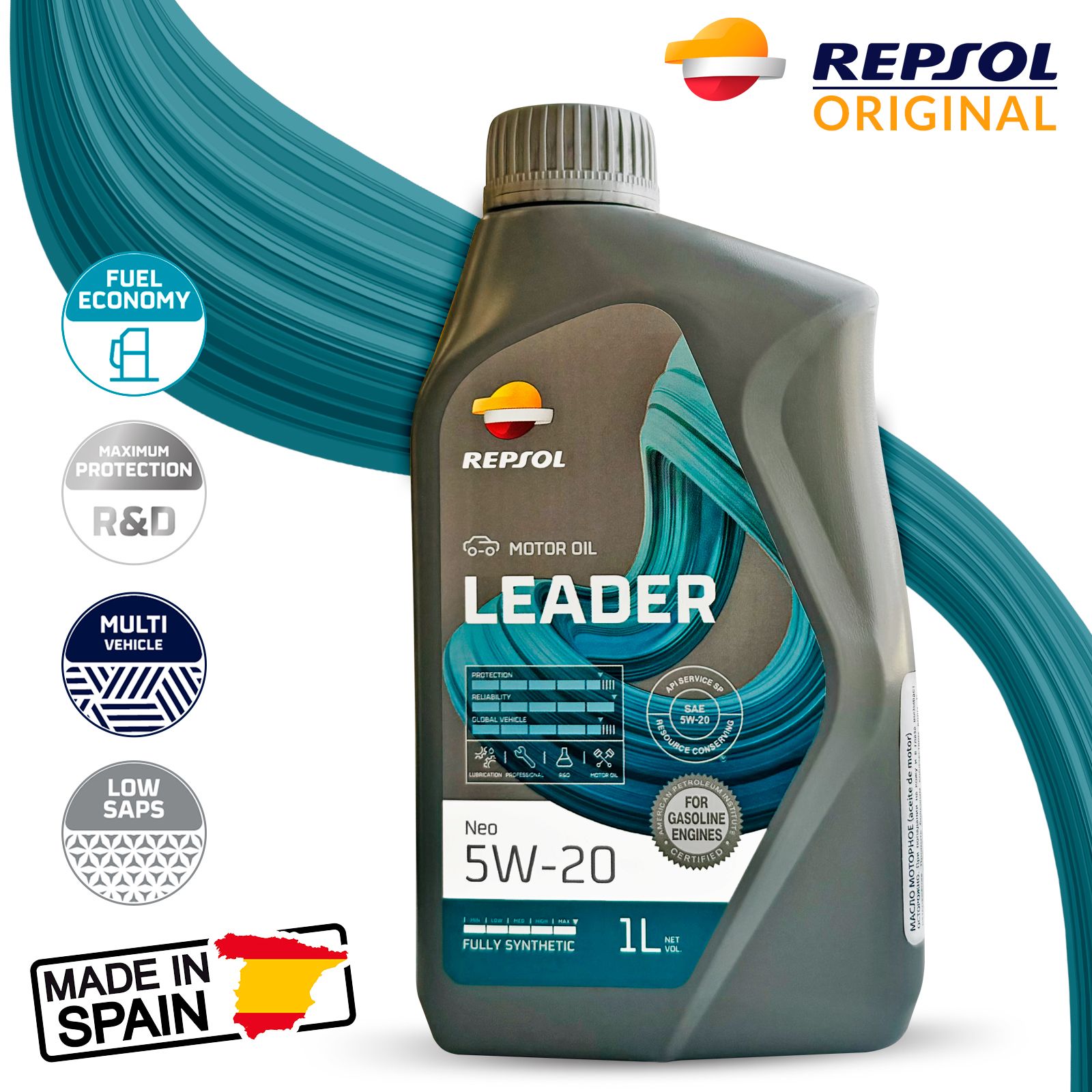 Repsol LEADER NEO API SP 5W-20 Масло моторное, Синтетическое, 1 л