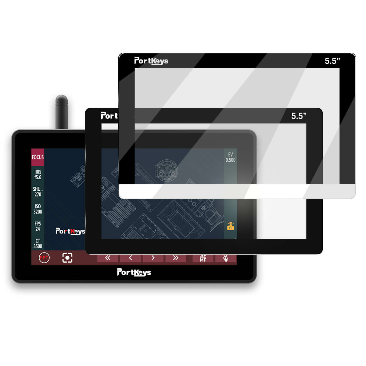 Защитное стекло для мониторов Portkeys 5.5"