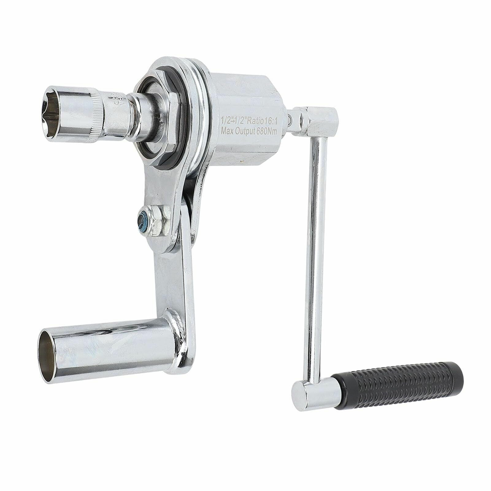 Многофункциональный гаечный ключ с крутящим моментом, 1:16 1/2 Drive Трудосберегающий инструмент для снятия гаек Набор ключей из высокоуглеродистой стали с 3 гнездами для ослабления гаек на ободах