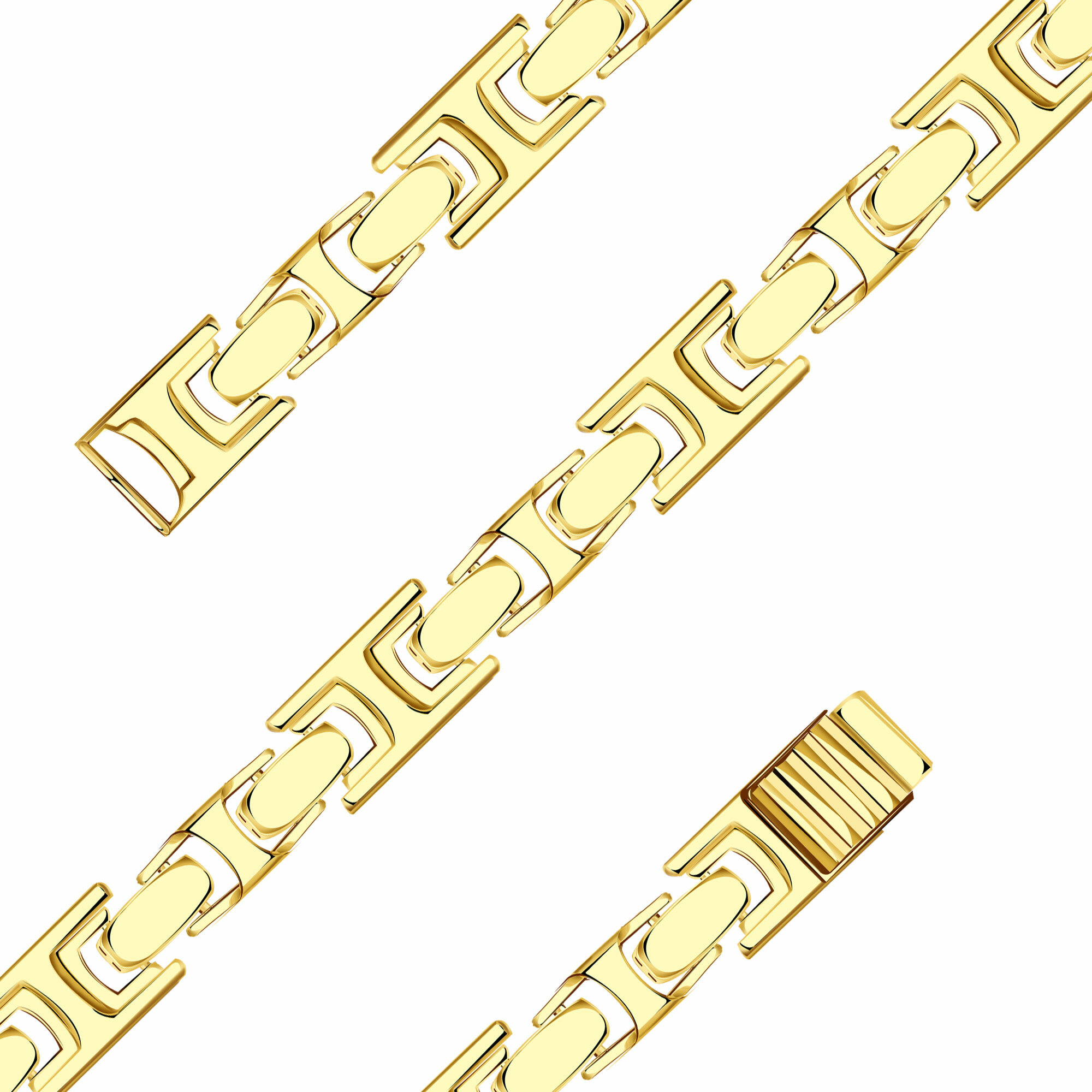 Браслет, желтое золото, 585 проба