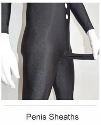 Съемный капюшон с открытыми глазами из полиэстера Черный, Penis Sheaths