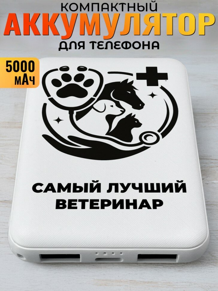 Повербанк "Самый лучший ветеринар" Ветврачу