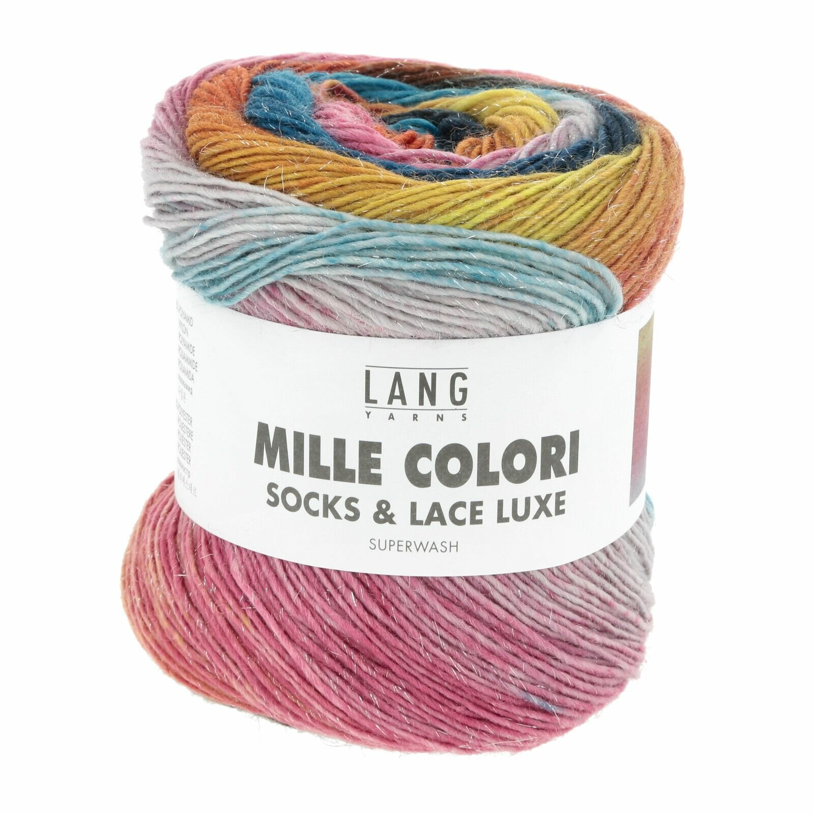 Носочная пряжа Lang Mille Colori Socks & Lace Luxe (859.0212) 1 моток