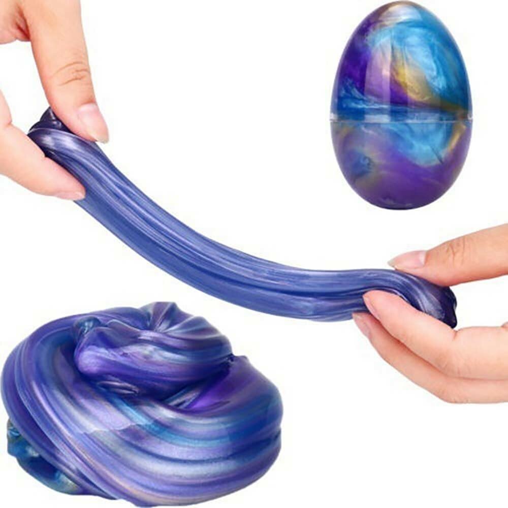 Звездный слайм Антистрессовый пластилин Кристалл Яйцо Пластилин Пушистый слайм Пенопластовые шарики Глина Безопасная нетоксичная полимерная грязь Игрушки