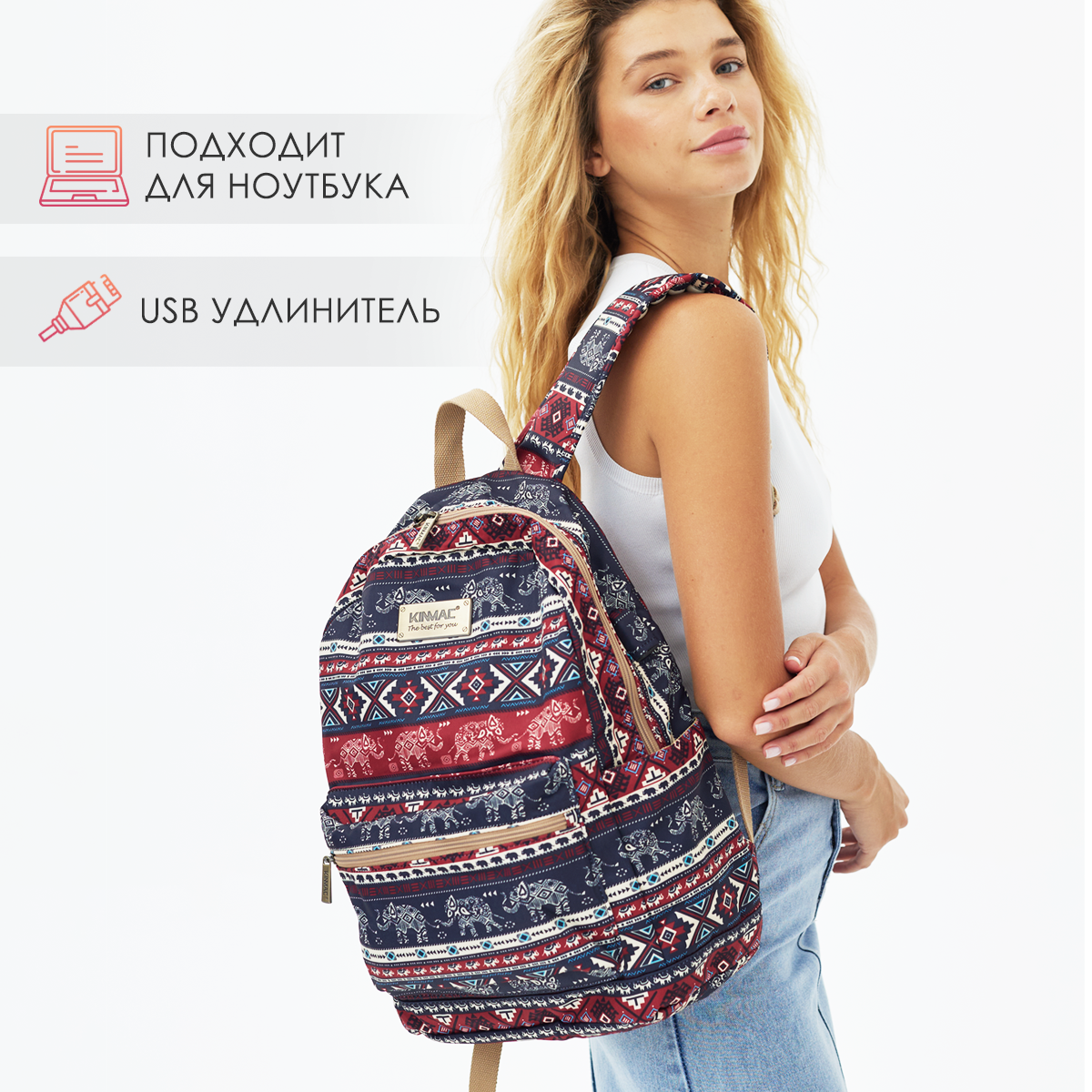 Рюкзак для ноутбука KINMAC 15.6" городской ZY