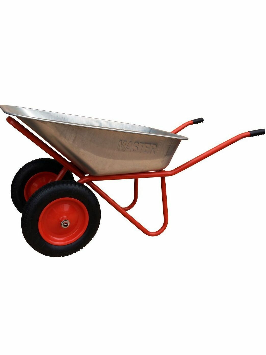 Тачка строительная, садовая 2-х колесная (WB5009MS3) 120 литров "БТМ" 350 кг, оранжевая