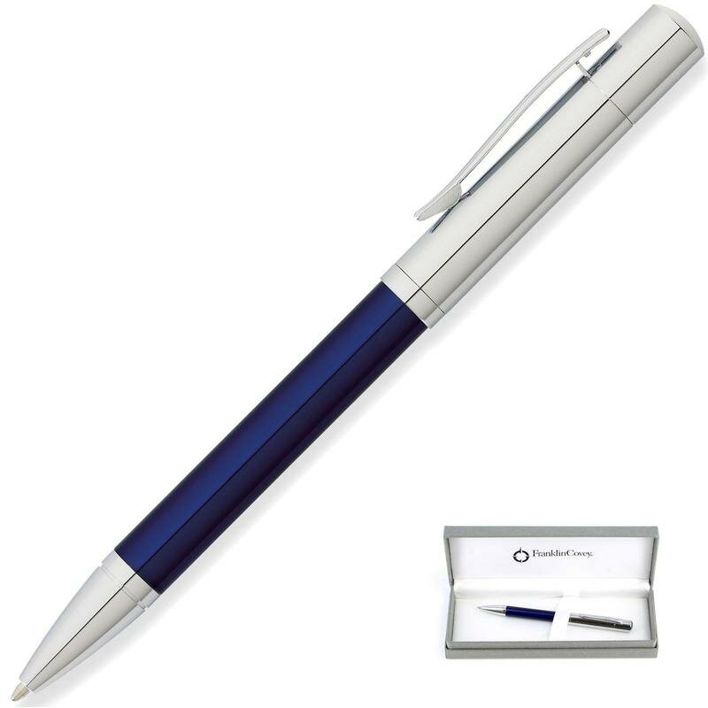 Ручка шариковая FranklinCovey Greenwich синий + хромовый FC0022-3