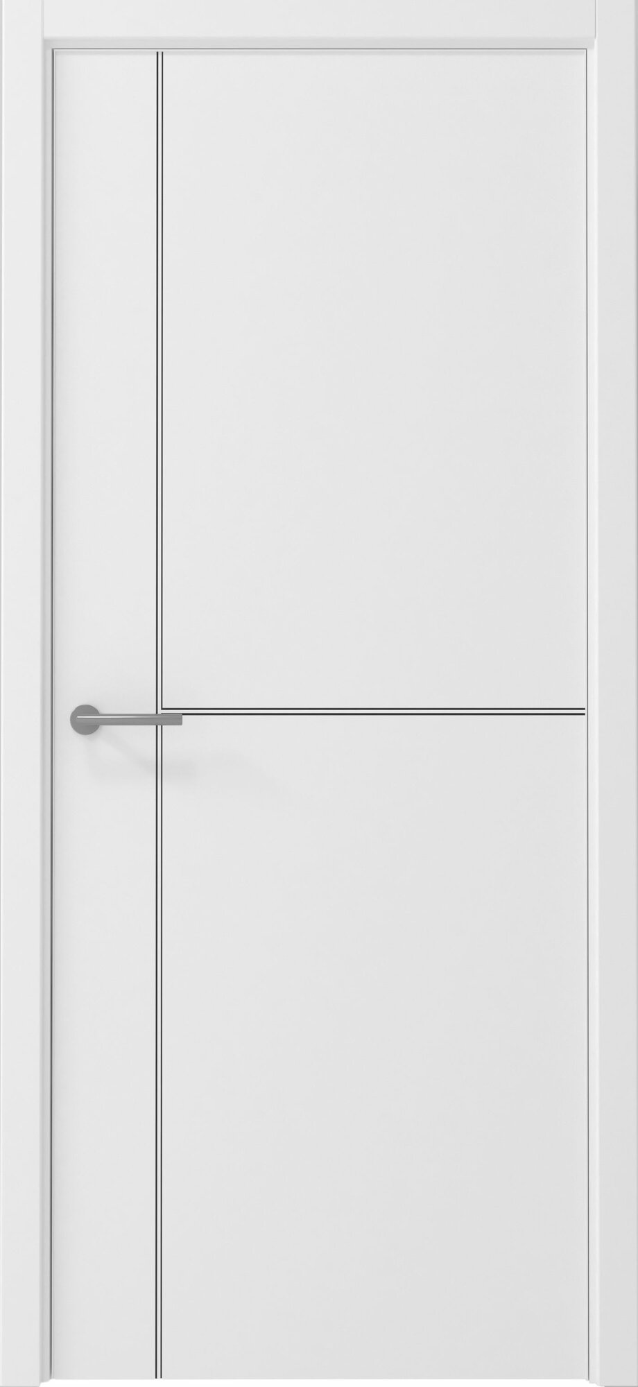 Двери Графика-3 VINYL PRO белая кромка белая 800х2000 в комплекте коробка 2,5шт и наличник 5шт