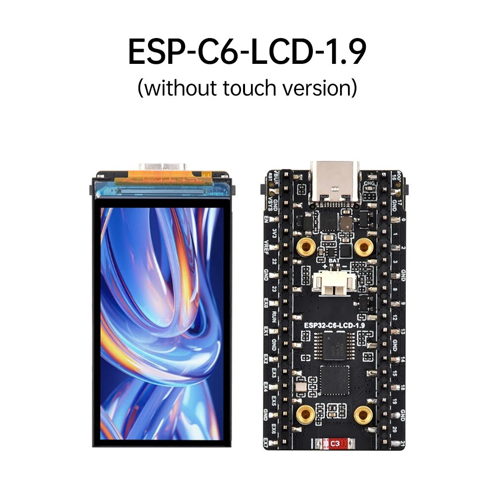 ESP32-C6 LCD 1.9" Display Screen