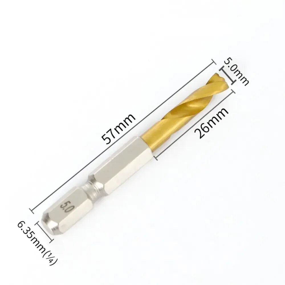 Сверло спиральное с шестигранным хвостовиком 2-11 мм, сверло из ультракороткой нержавеющей стали, специальное сверло для дерева и металла, аксессуары для открывания отверстий с высокой твердостью