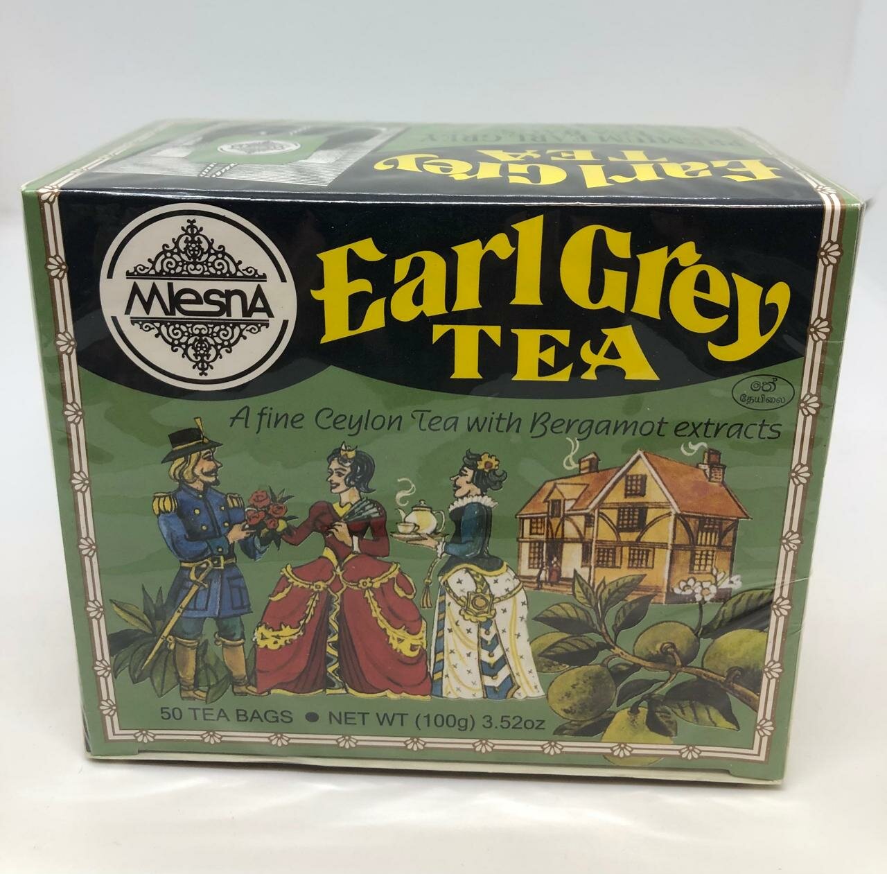 " Млесна" чай цейлонский черный "Эрл Грей" ( с ароматом бергамота ) 50 пакетиков