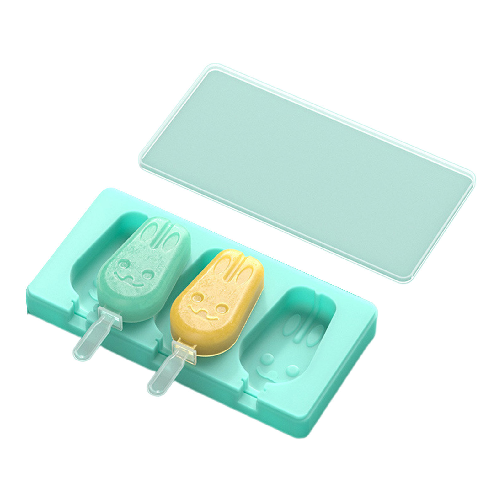 Создатель мороженого многоразового использования с силиконом крышки для домашних мороженого